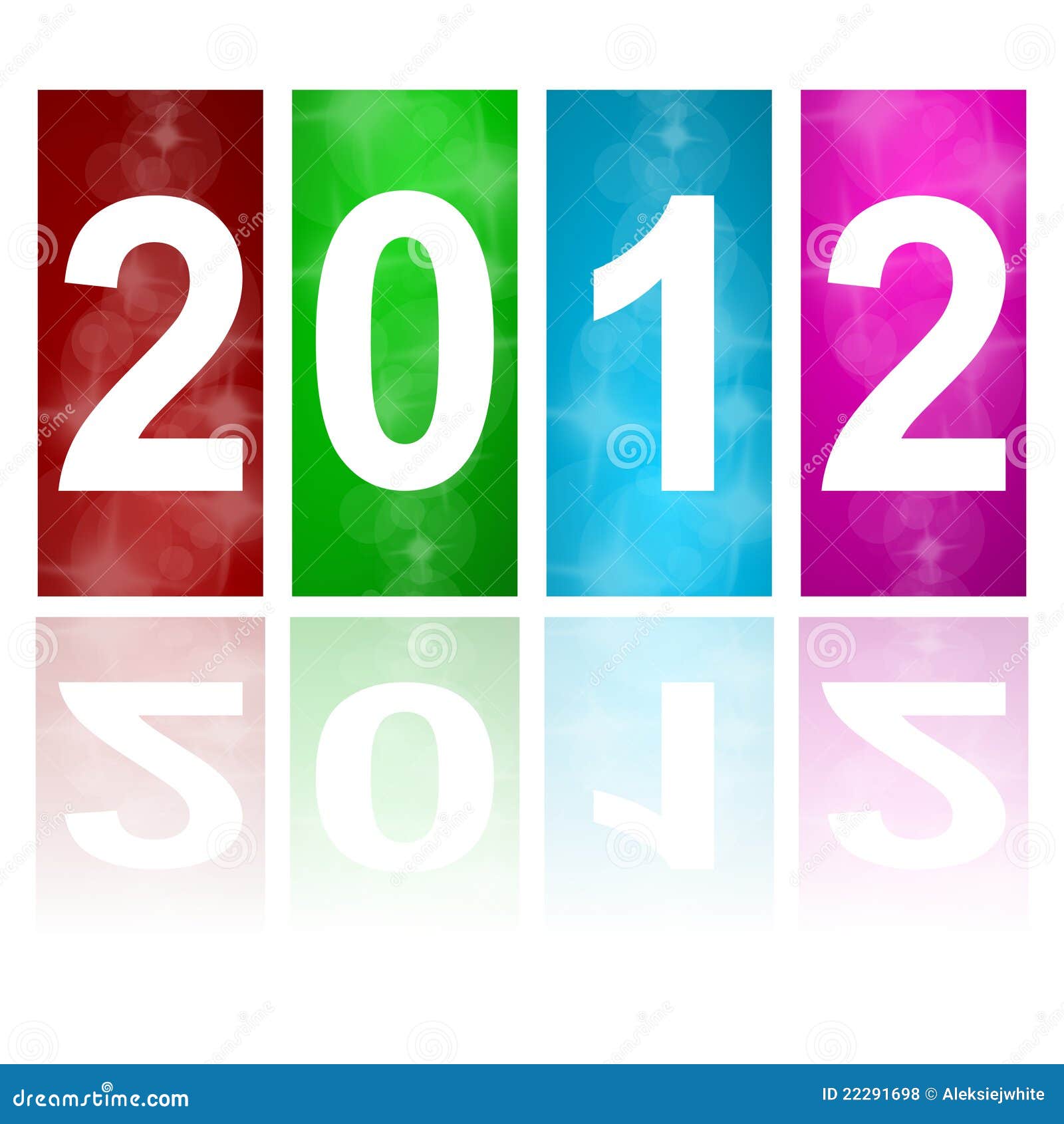 2012 new year stock illustration. Illustration of wishes - 22291698