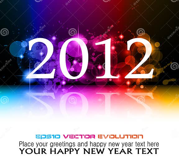 2012 New Year Celebration Background Stock Vector - Illustration of ...