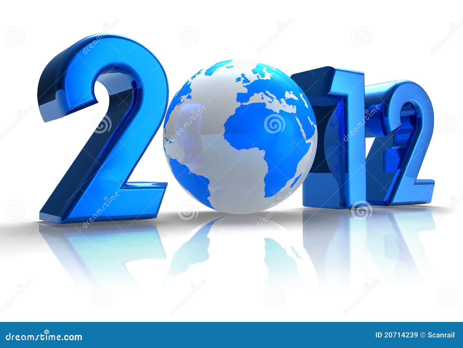 2012 New Year concept stock illustration. Illustration of number - 20714239