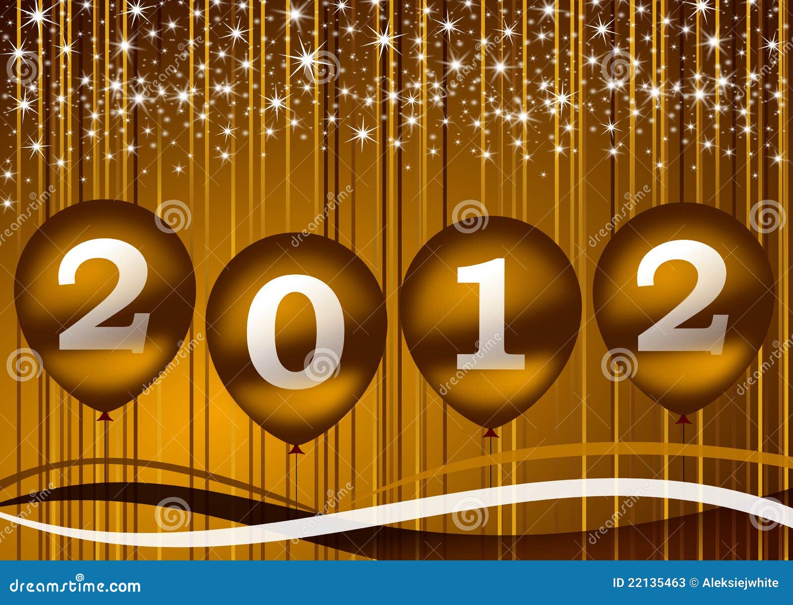2012 new year illustration stock illustration. Illustration of graphic ...