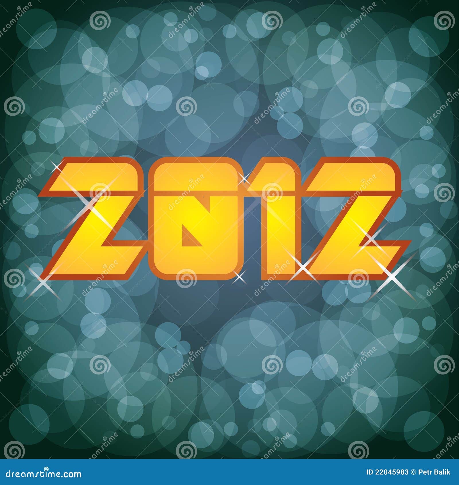 2012 new year logo stock illustration. Illustration of light - 22045983