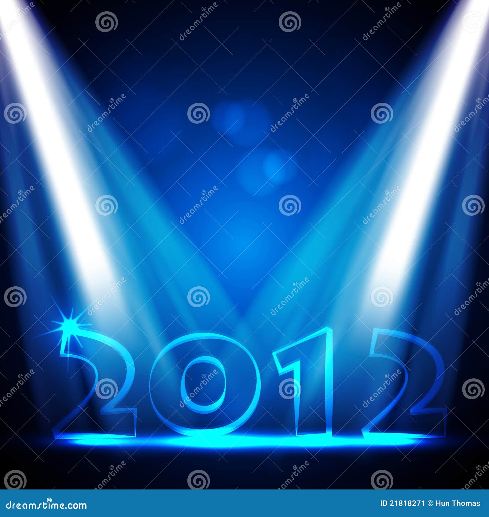 2012 New Year Vector Card stock vector. Illustration of graphic - 21818271