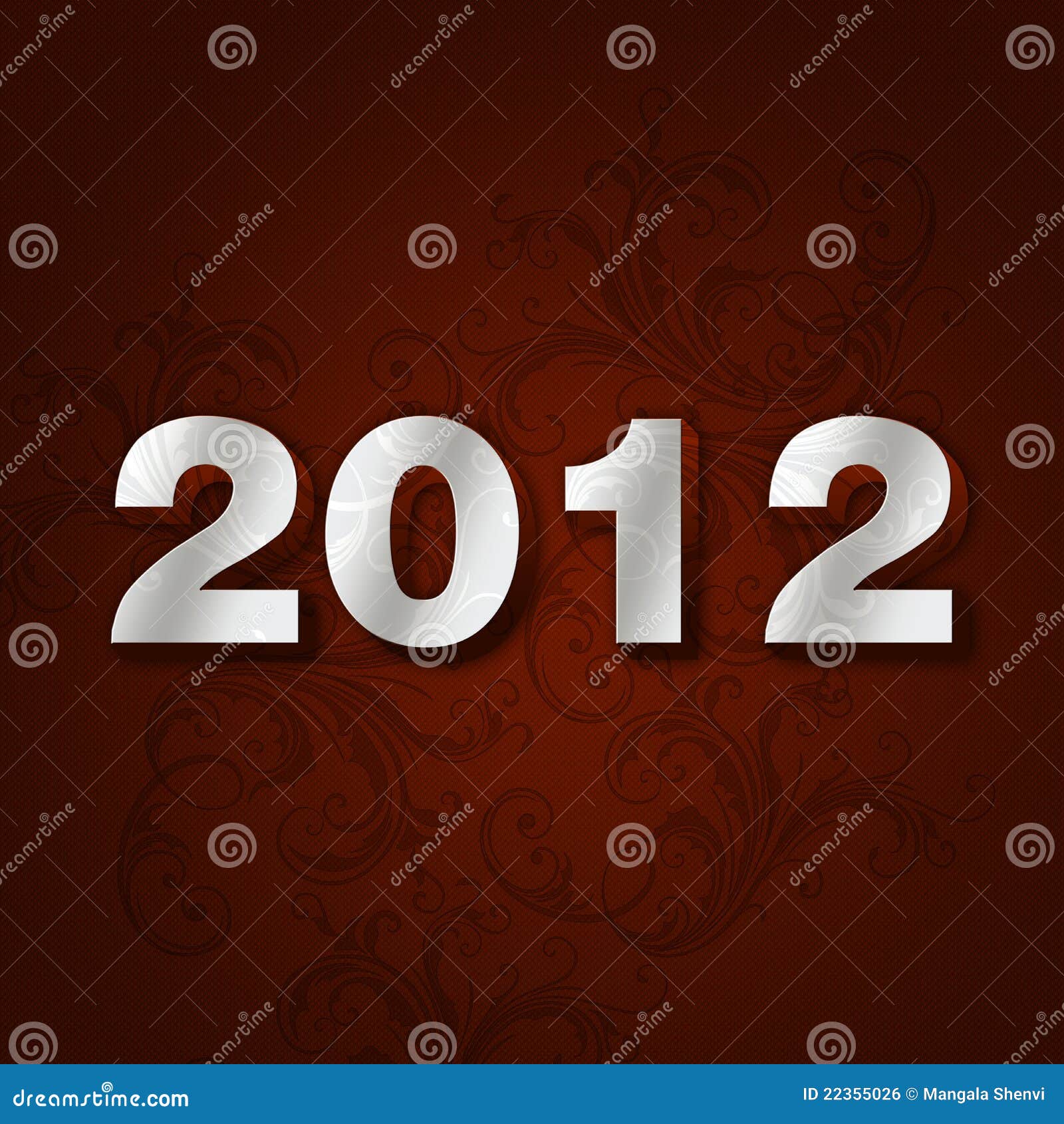 2012 number stock illustration. Illustration of education - 22355026