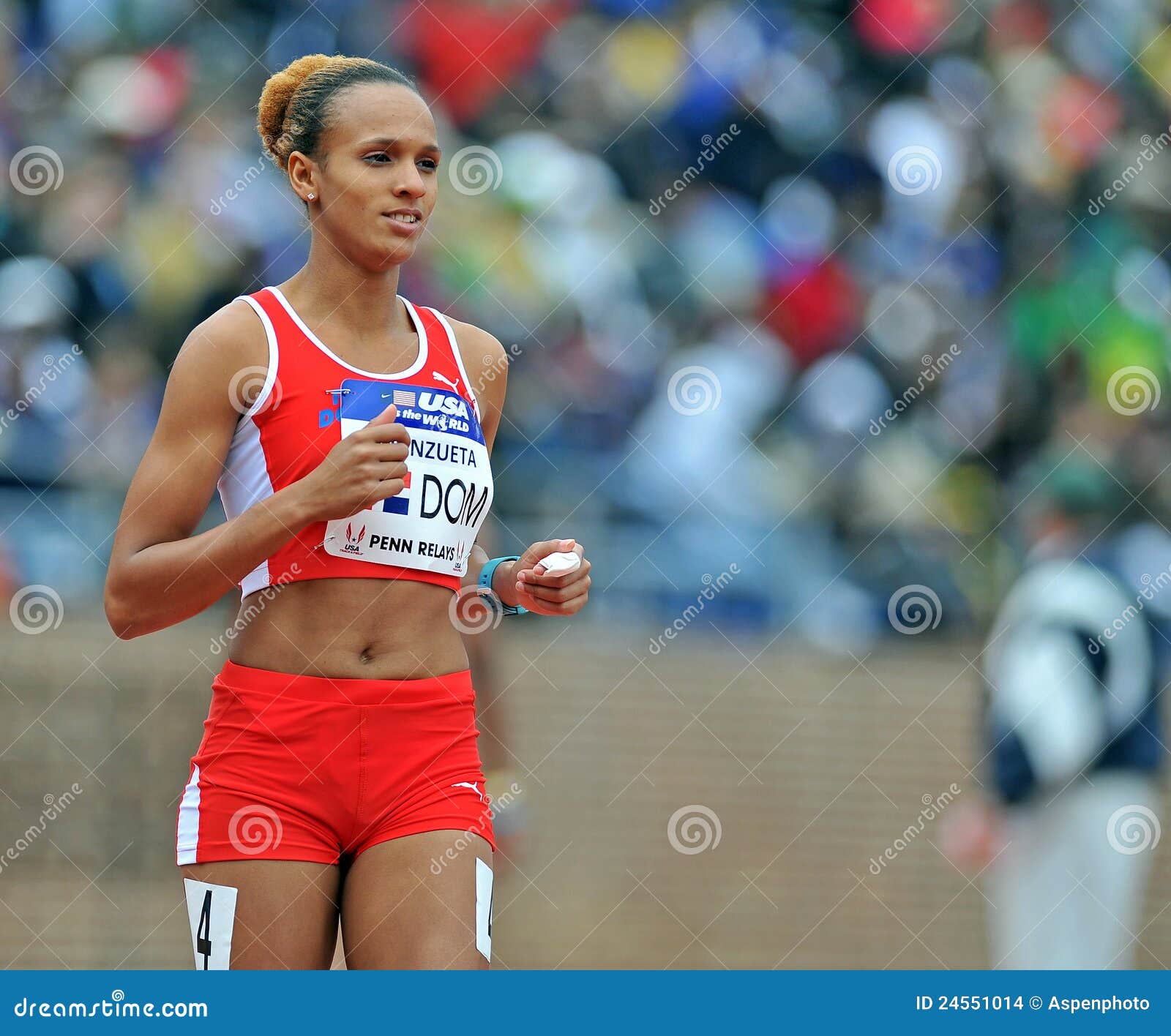 2012 Track and Field - Dominican Runner Editorial Stock Image - Image ...