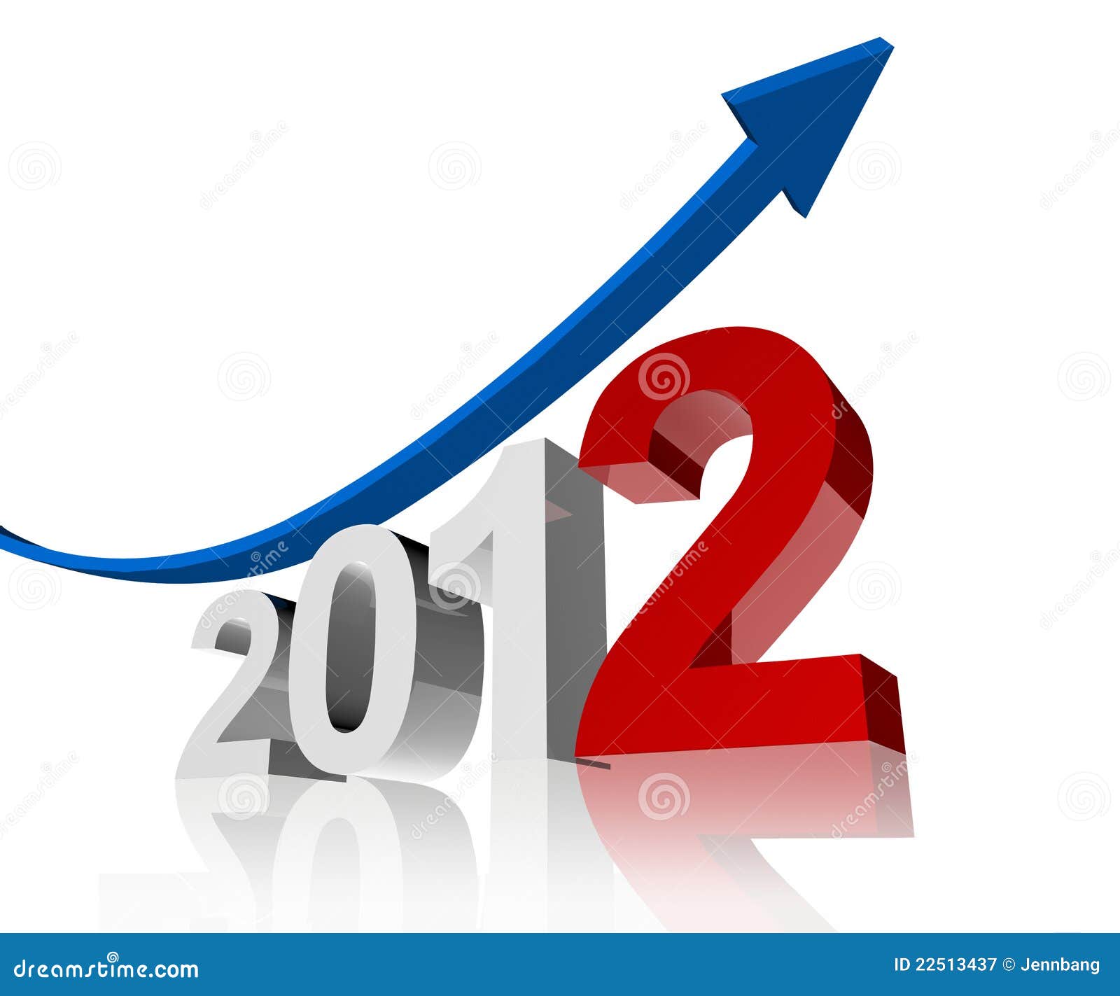 2012 year arrow up stock illustration. Illustration of calendar - 22513437