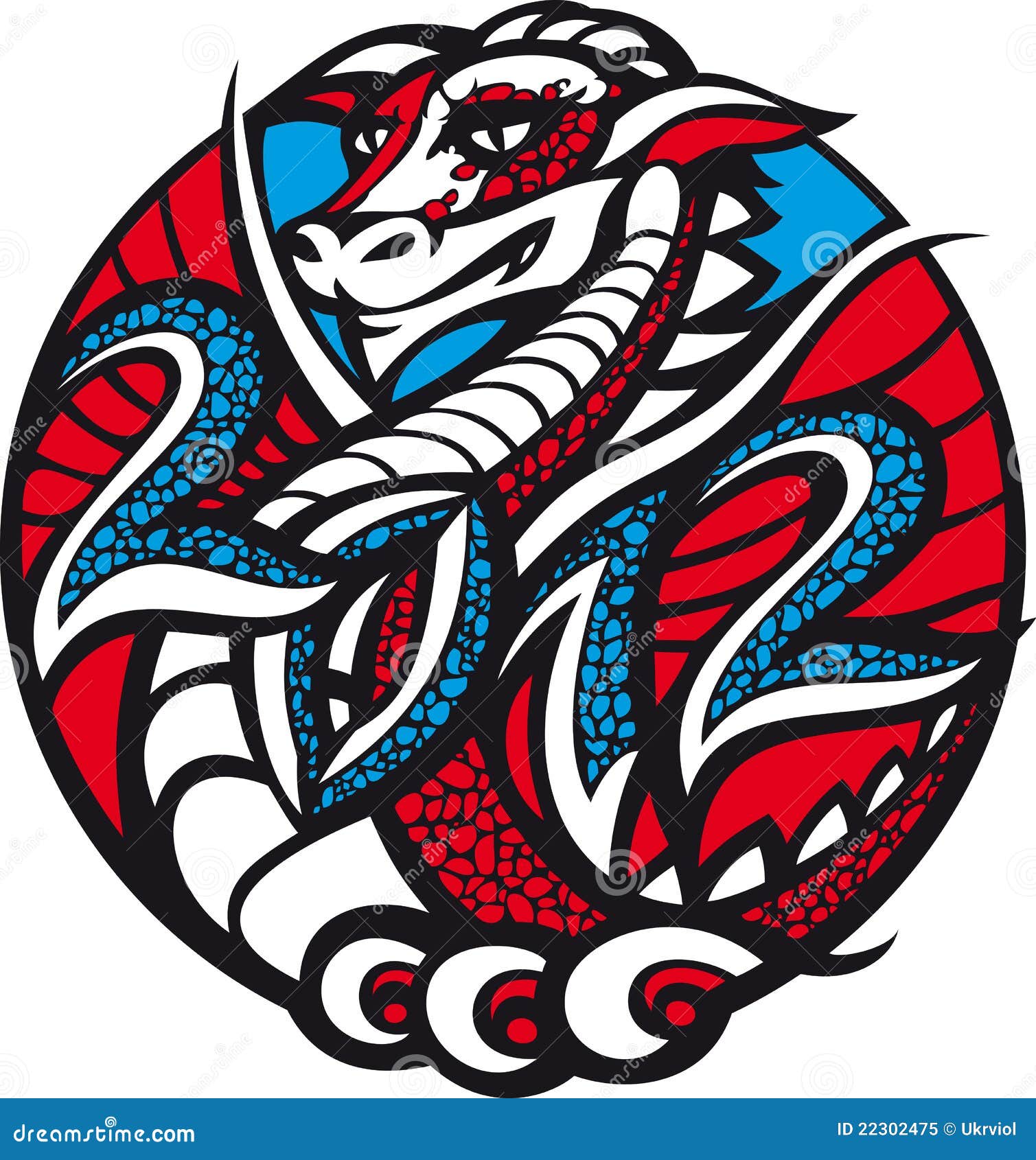 2012 - Year of the Dragon. stock vector. Illustration of holiday - 22302475