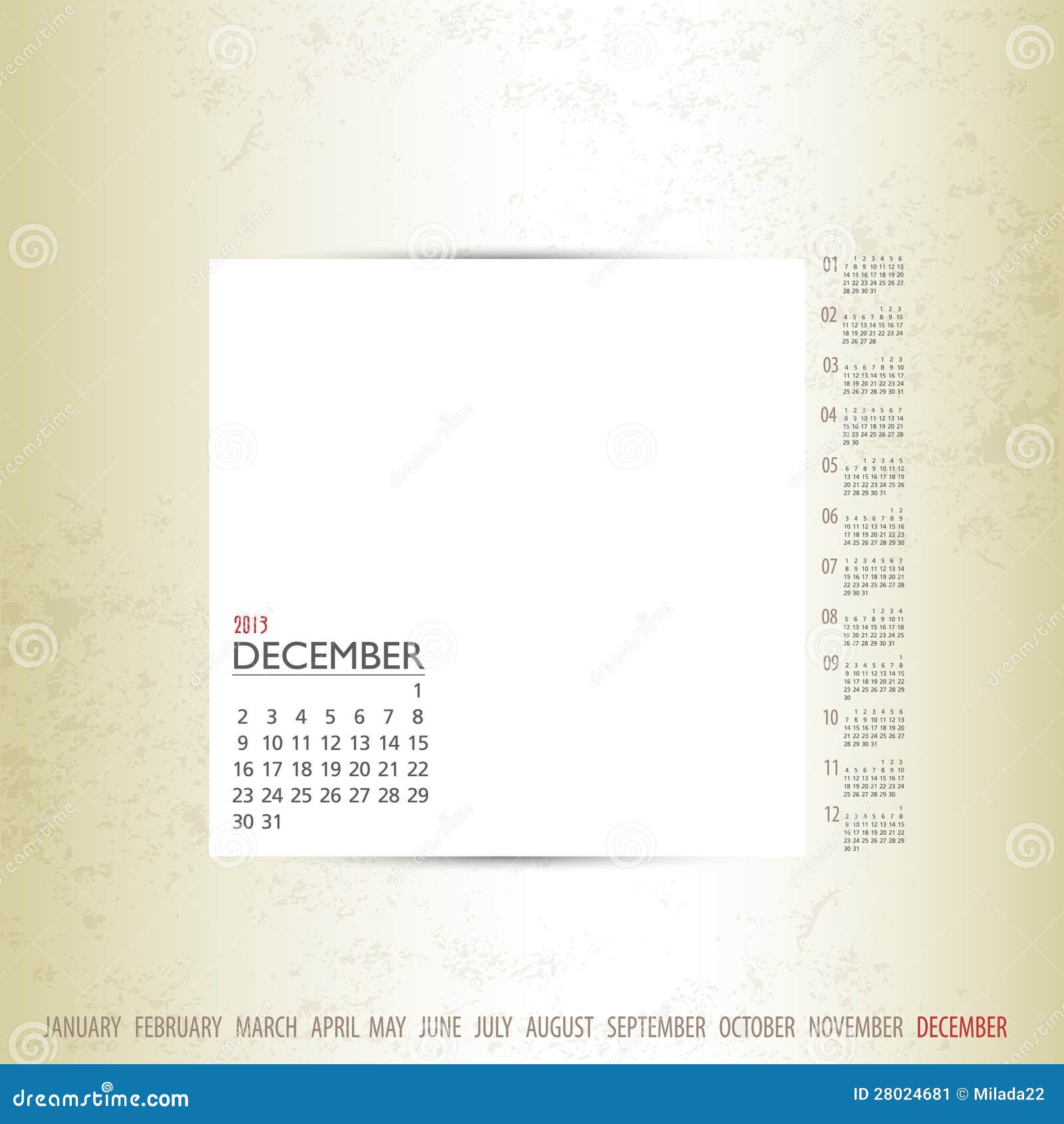 2013 Calendar Design With Bending Arrow Cartoon Vector | CartoonDealer ...