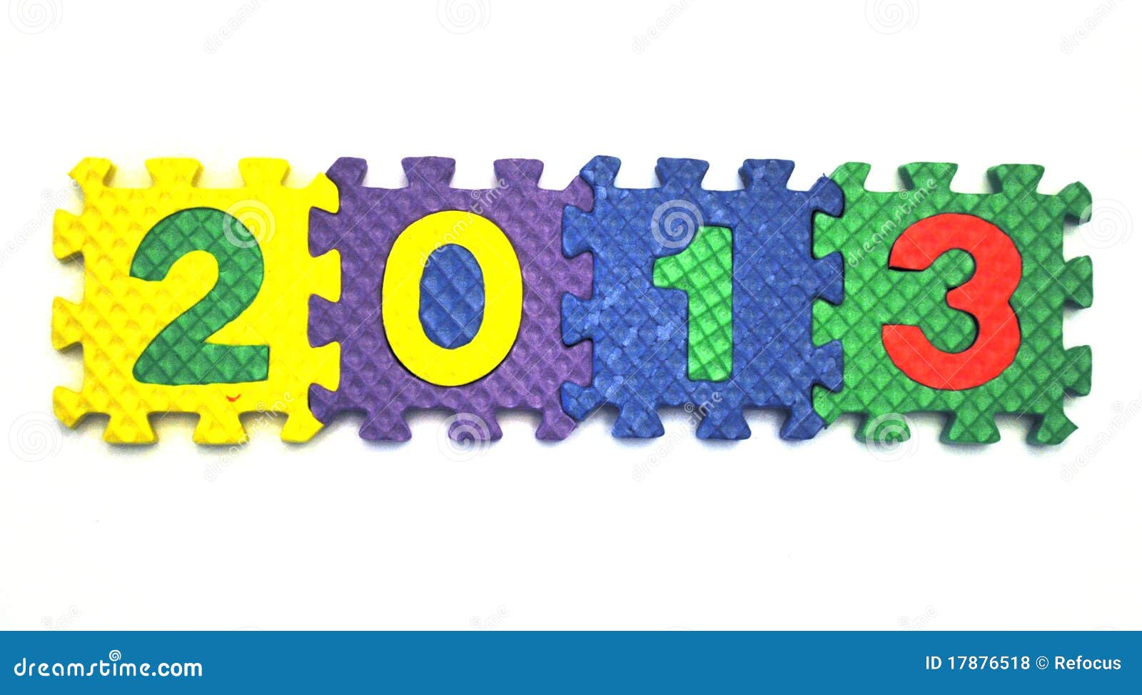 2013 - Connect Blocks - Close Up Stock Photo - Image of numbers ...