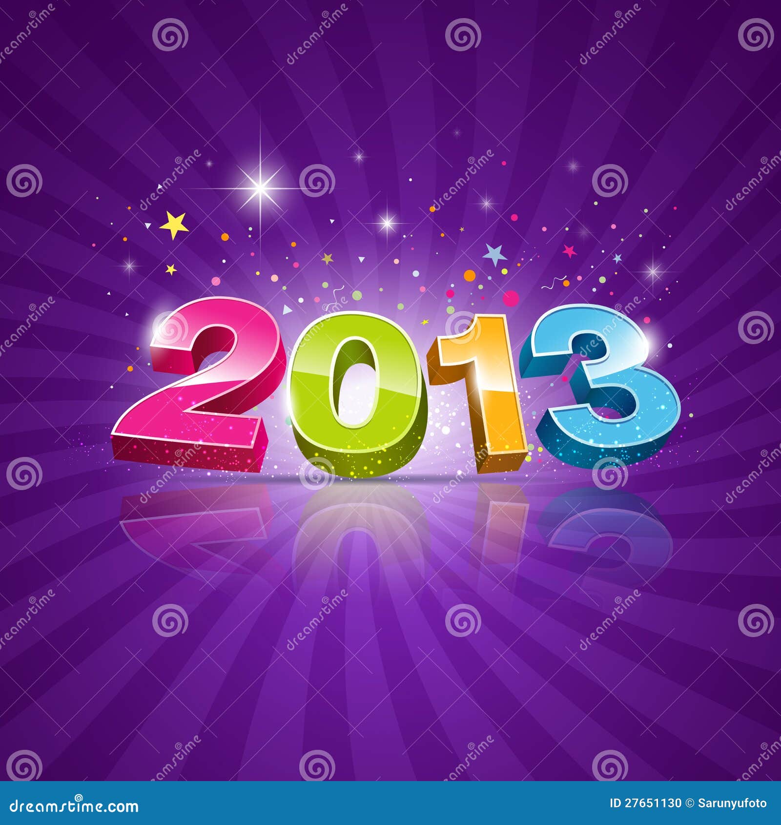 2013 Message Colorful Background Stock Vector - Illustration of ...