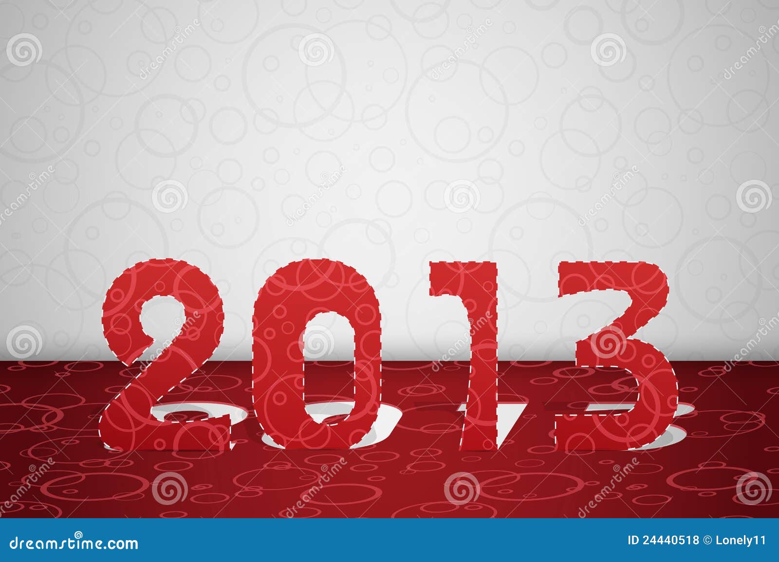 2013 year stock vector. Illustration of decorative, decoration - 24440518