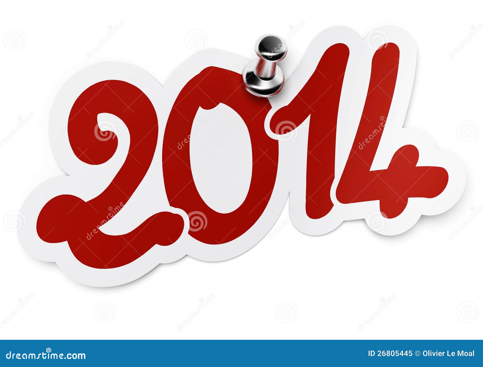 2014, Twee Duizend Veertien Stock Illustratie - Illustration of ...