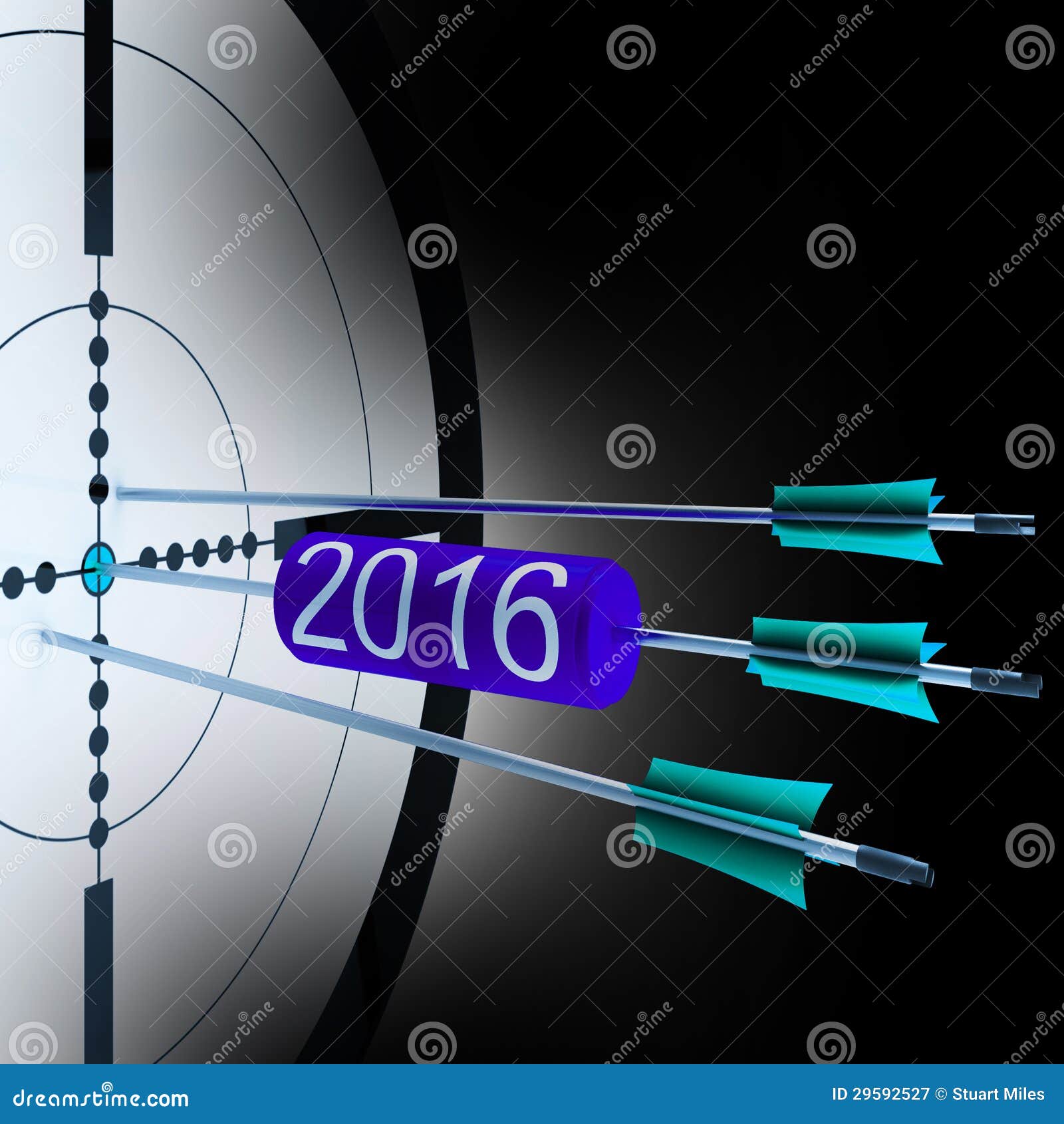 2016 Target Shows Successful Future Growth Stock Illustration ...