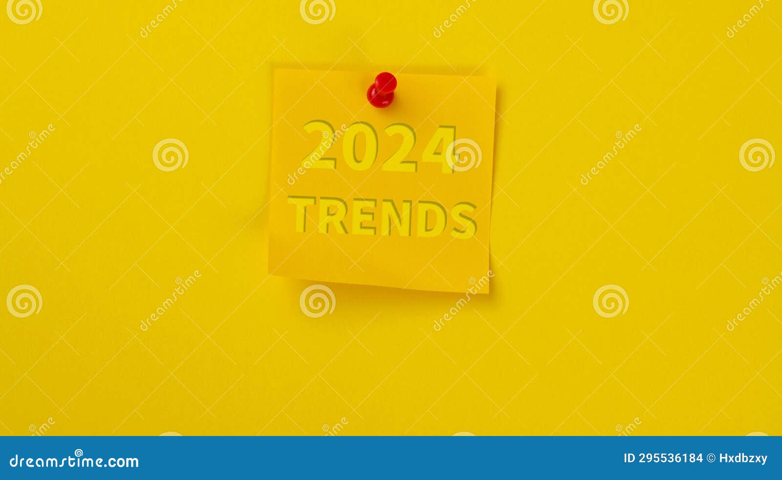 2024 Trends Written on the Note Paper Stock Photo - Image of sticker ...