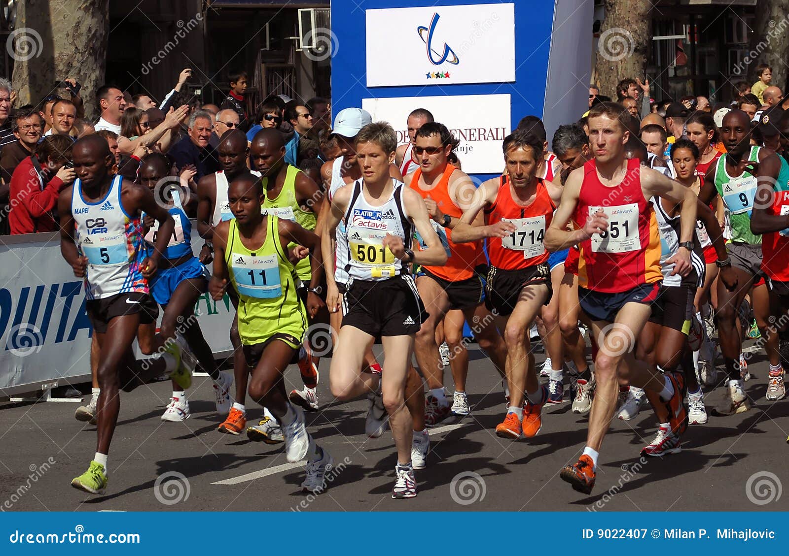 22nd.Belgrade Marathon-Start Editorial Photography - Image of start ...