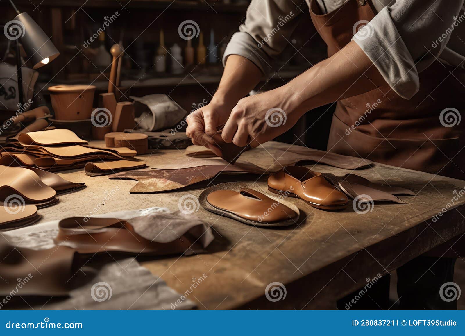 2307_Shoemaker_workshop_for_1 Stock Illustration - Illustration of hand, handmade: 280837211