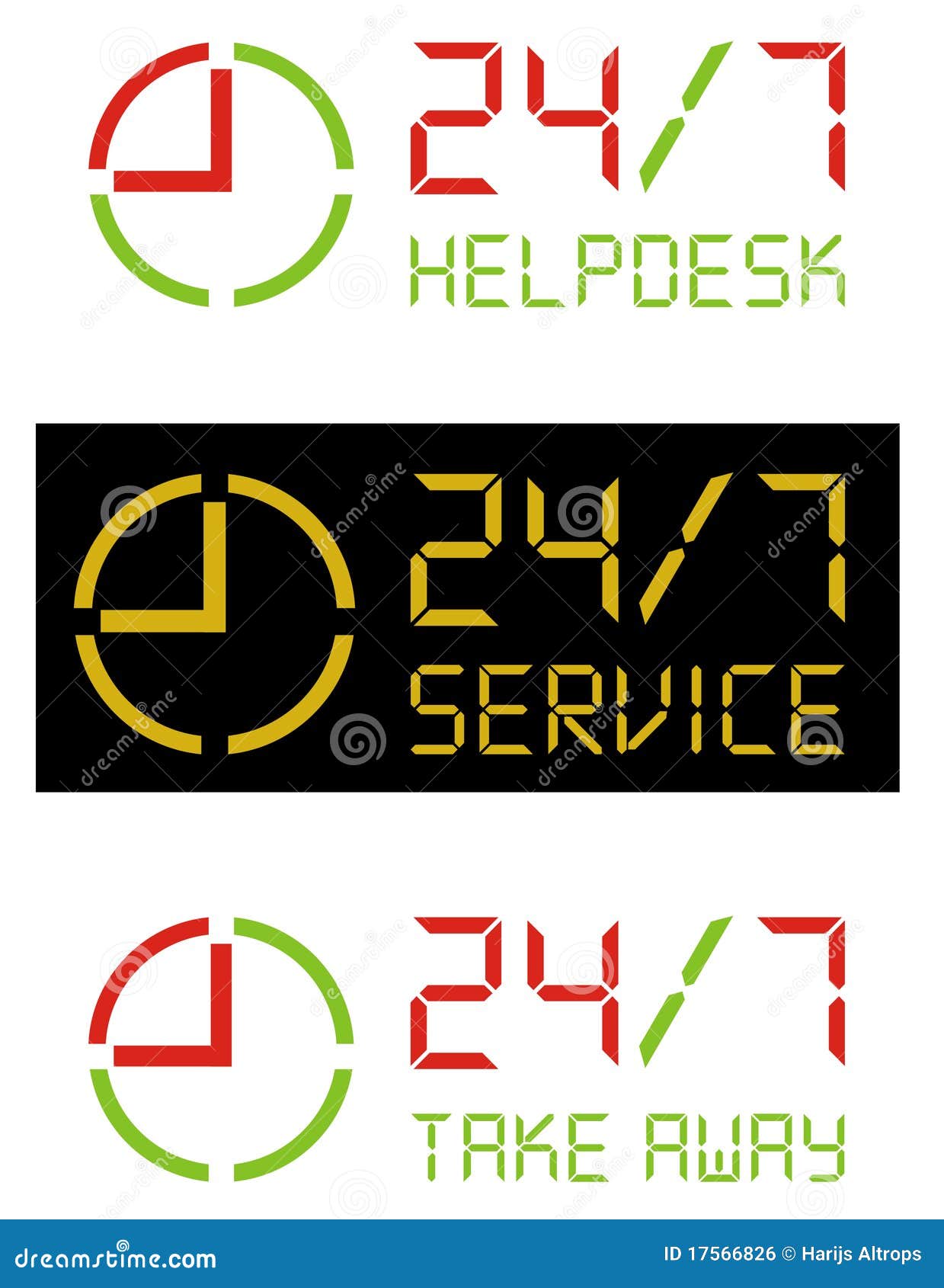 24/7 vector icon stock illustration. Illustration of service - 17566826