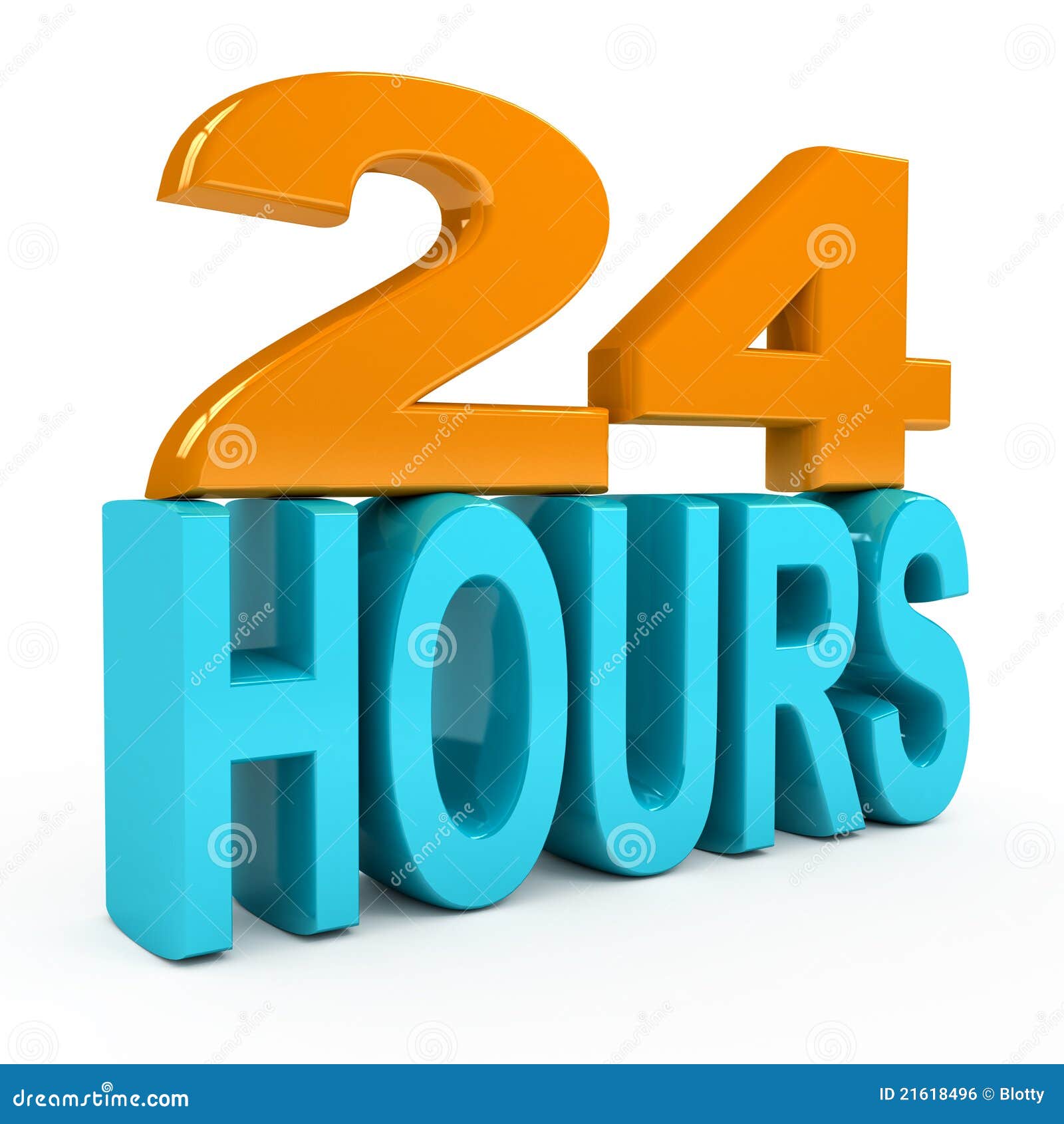 24 Horas De Conceito Sobre O Fundo Branco Ilustração Stock - Ilustração ...