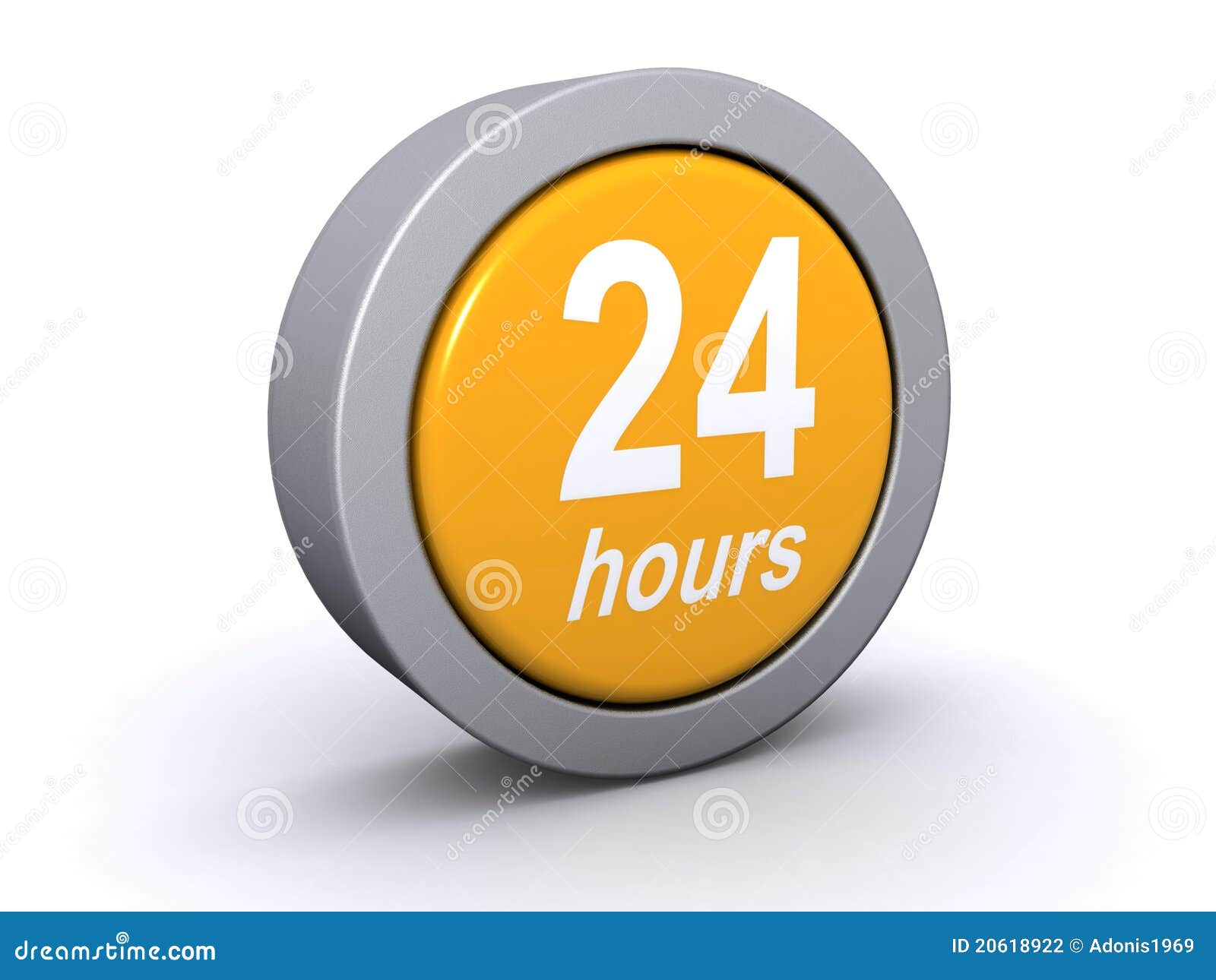 24 hours button stock illustration. Illustration of illustrated - 20618922