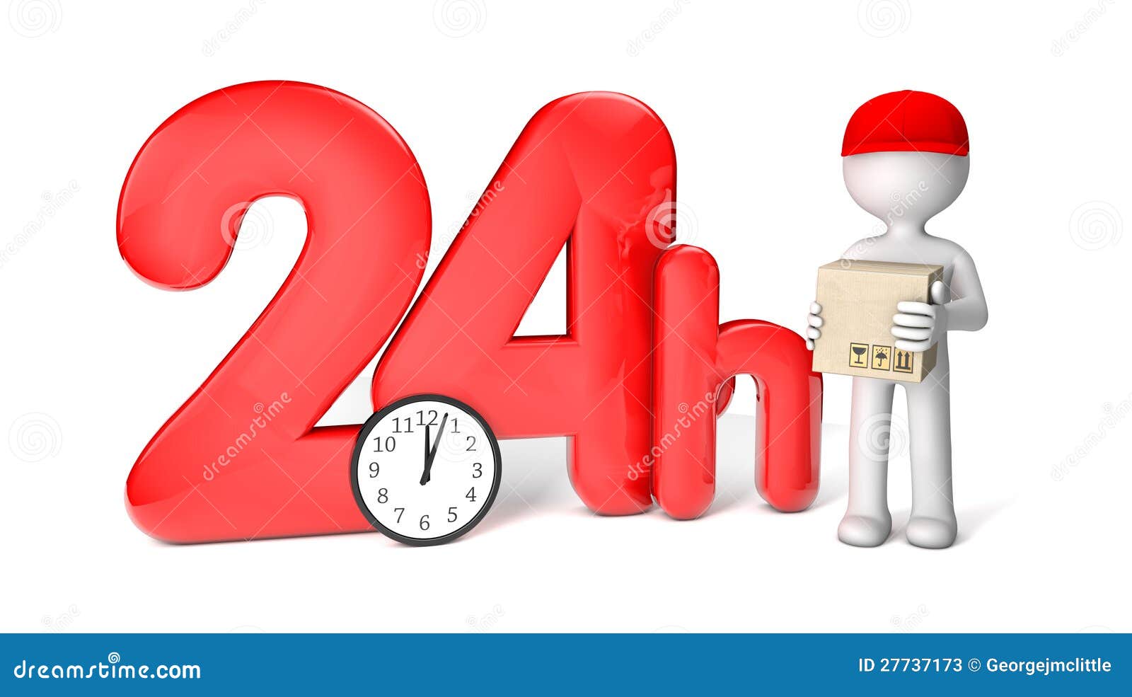 24 hours delivery stock illustration. Illustration of hours - 27737173
