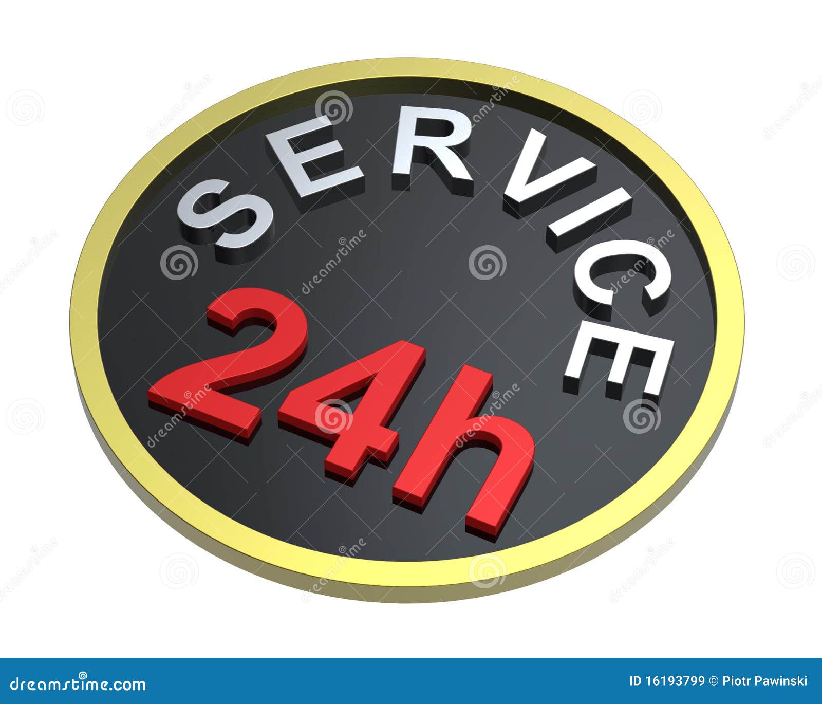 24 Hours Service Sign Royalty Free Stock Images - Image: 16193799