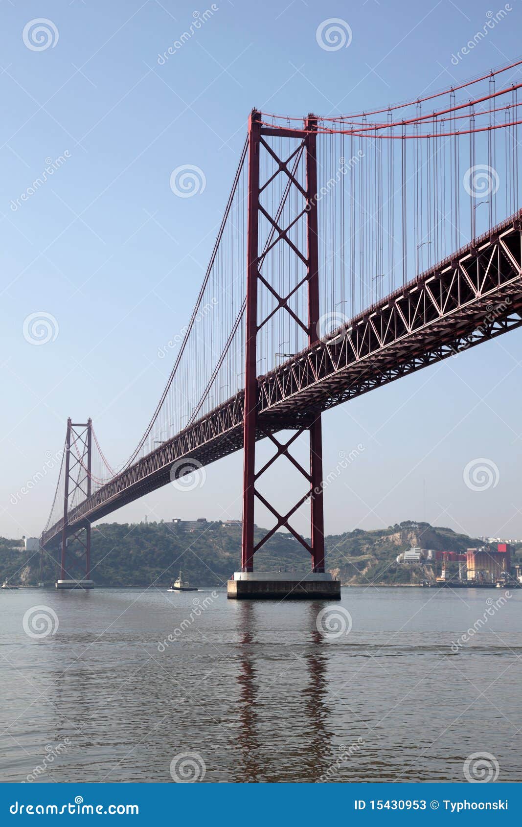The 25 De Abril Bridge, Lisbon Stock Image - Image of iron, bridge ...