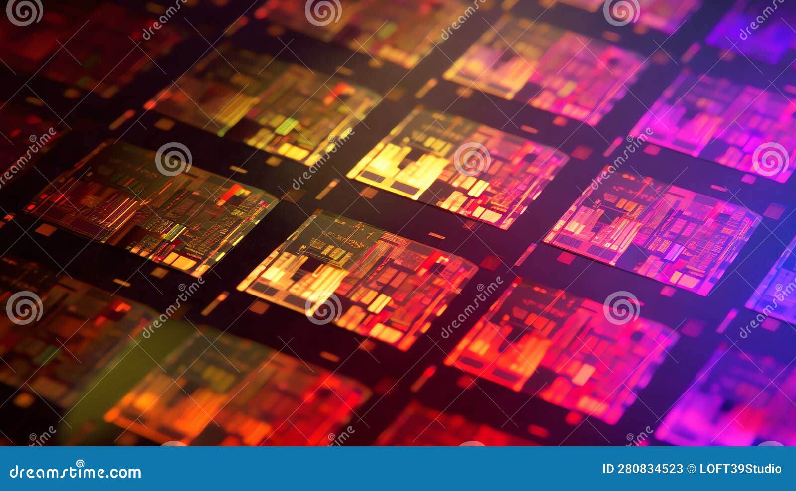 25_Silicon_wafer_negative_1 Stock Illustration - Illustration of ...