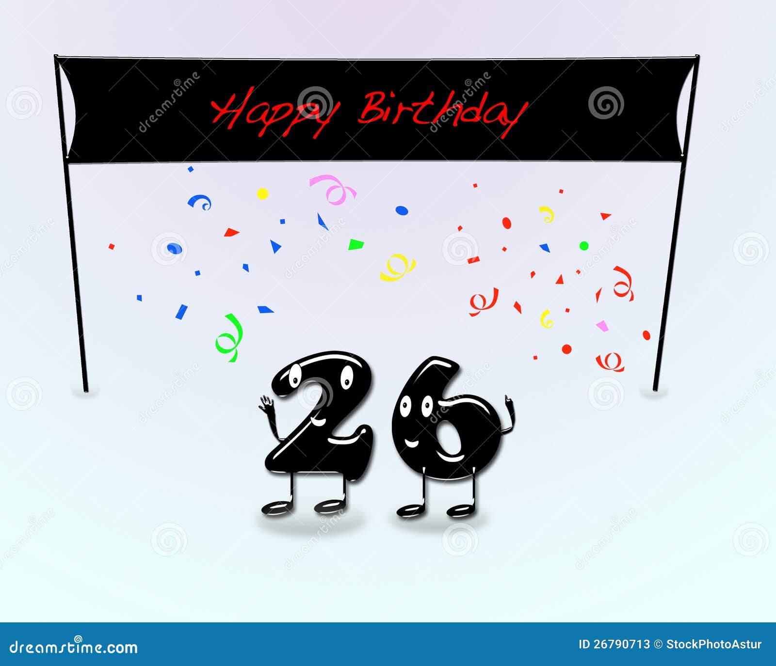 26th Birthday Party. Royalty-Free Stock Photography | CartoonDealer.com ...