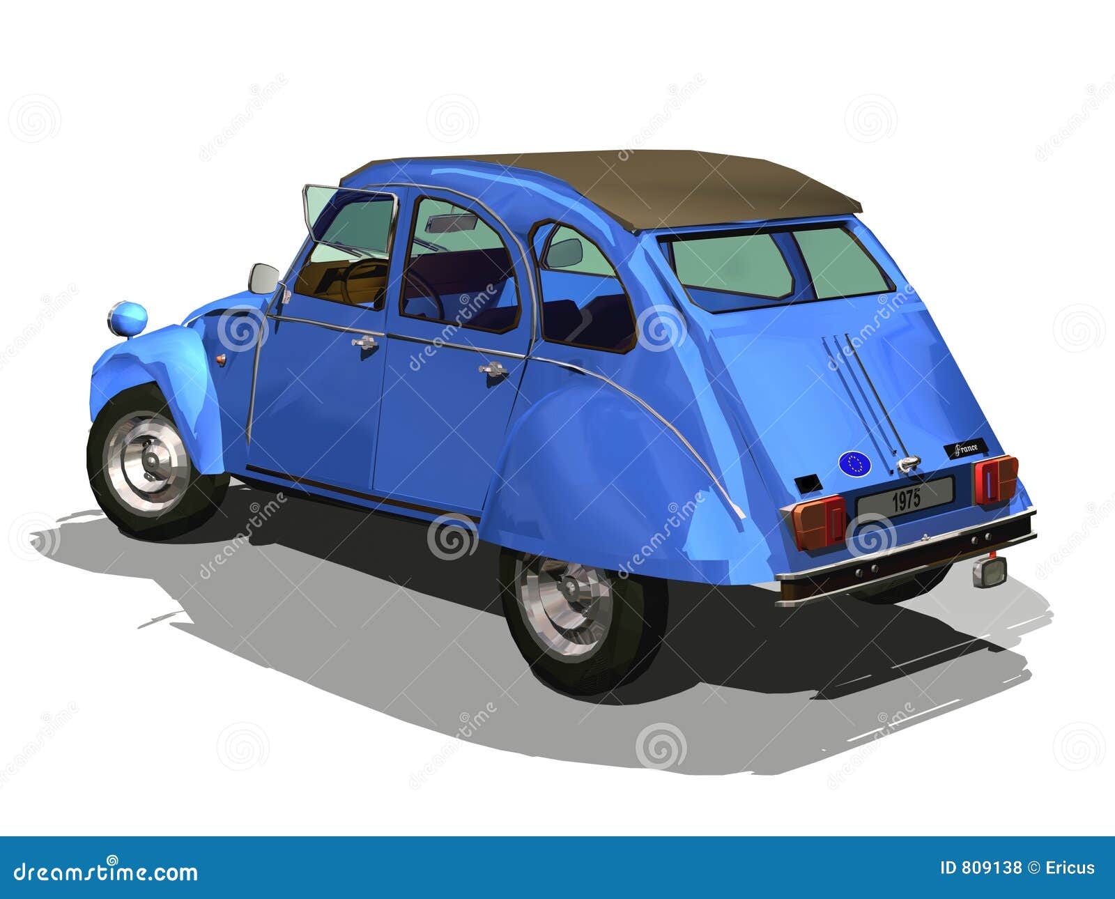 2cv 3D stock illustration. Illustration of france, vintage - 809138