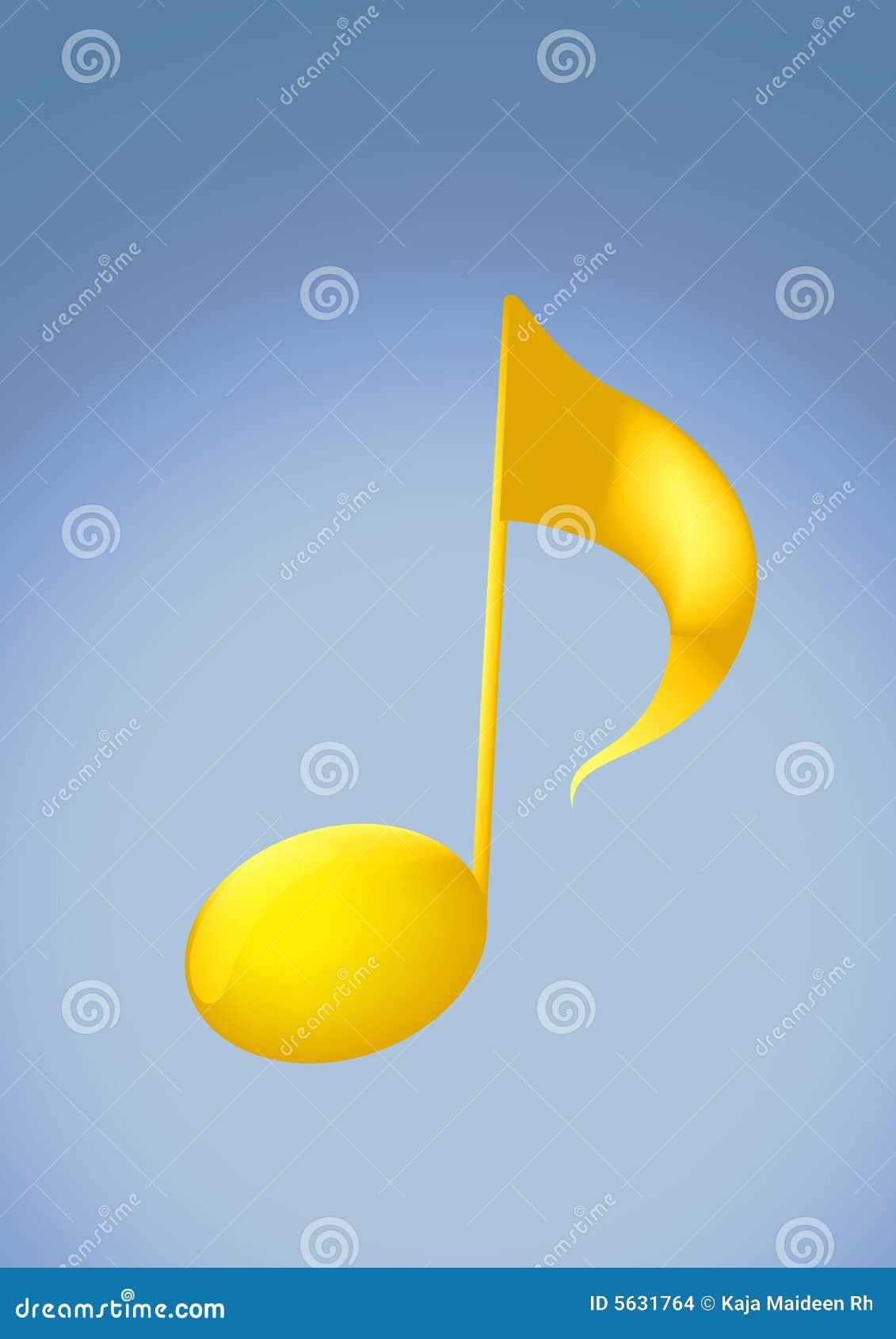 2d golden Music Note stock illustration. Illustration of backdrop - 5631764