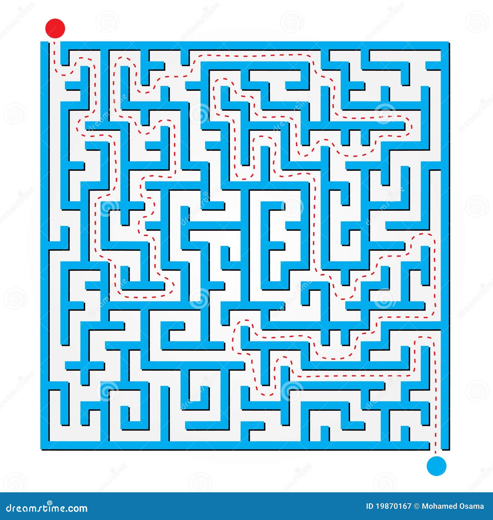 2D Labirinto ilustração do vetor. Ilustração de entre - 19870167