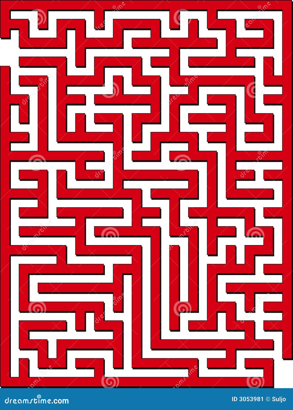 2D Labyrinth vektor abbildung. Illustration von geduld - 3053981