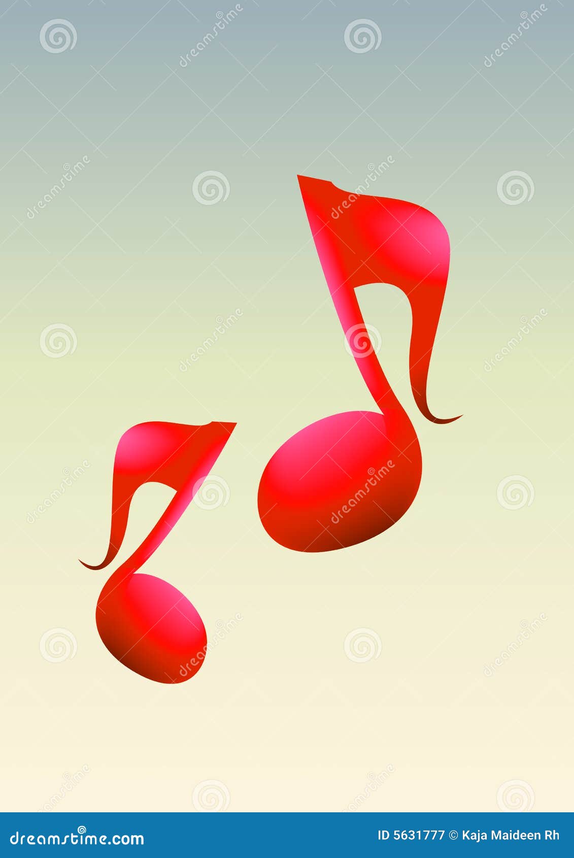 2d Music Notes stock illustration. Illustration of closeup - 5631777