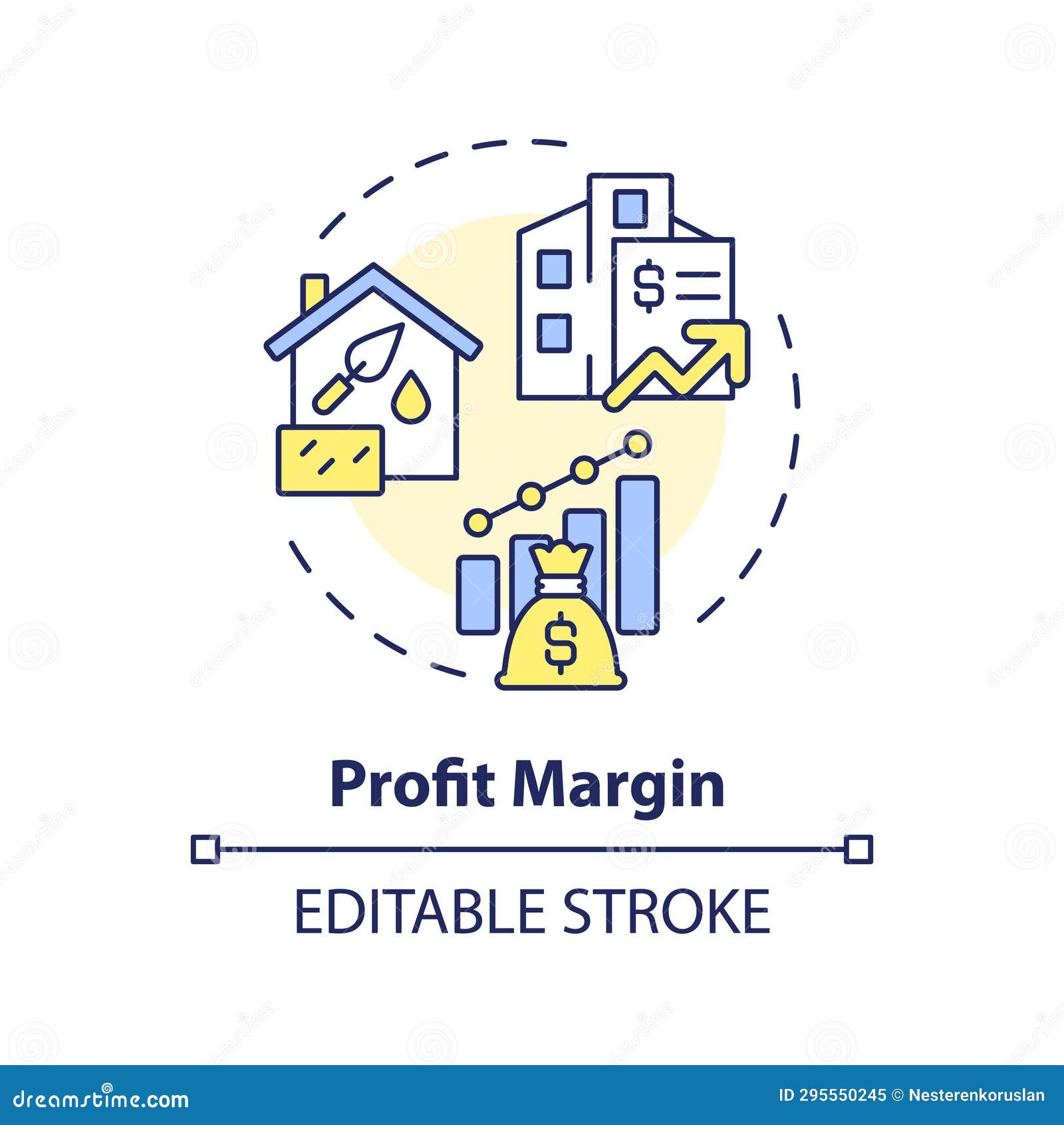 Linear Margin Icon From Marketing Outline Collection. Thin Line Margin ...