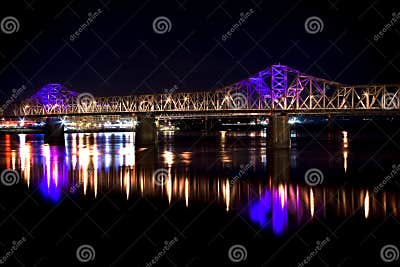 2nd Street Bridge stock photo. Image of water, reflection - 4308902