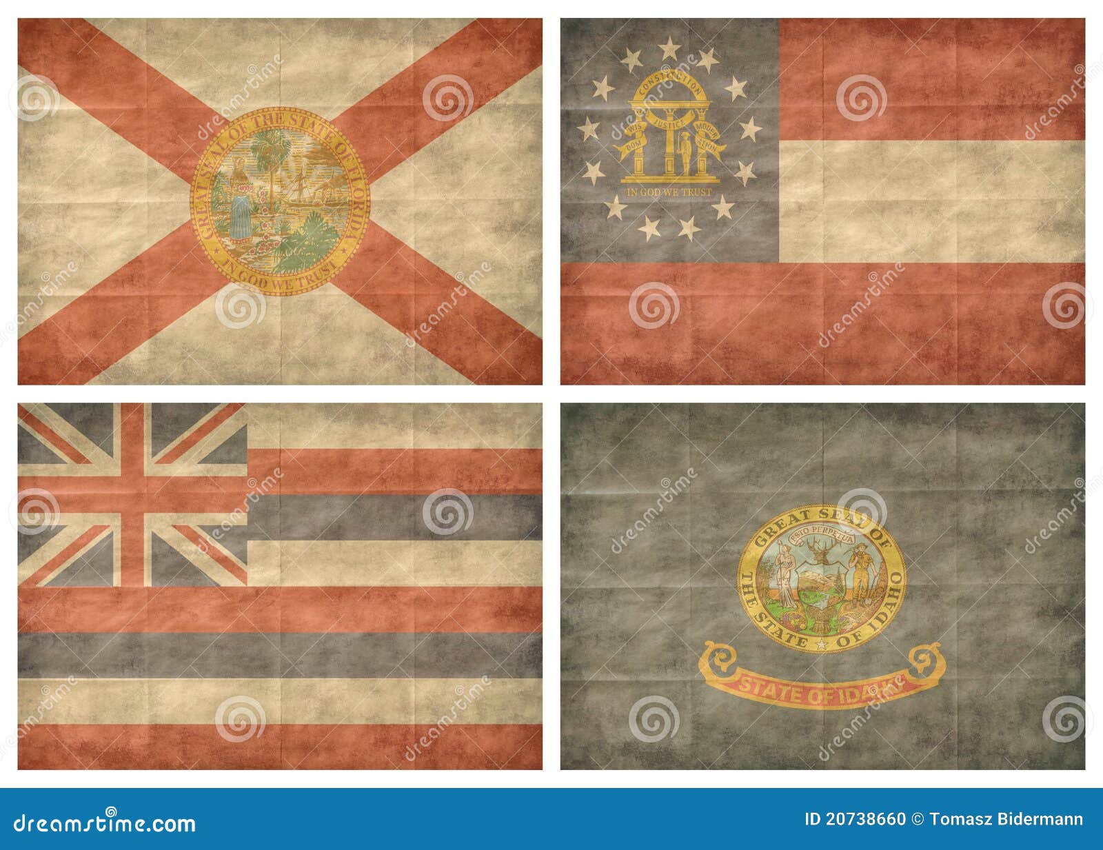 Illustrated Map Of Atlanta With Famous Symbols Cartoon Vector ...