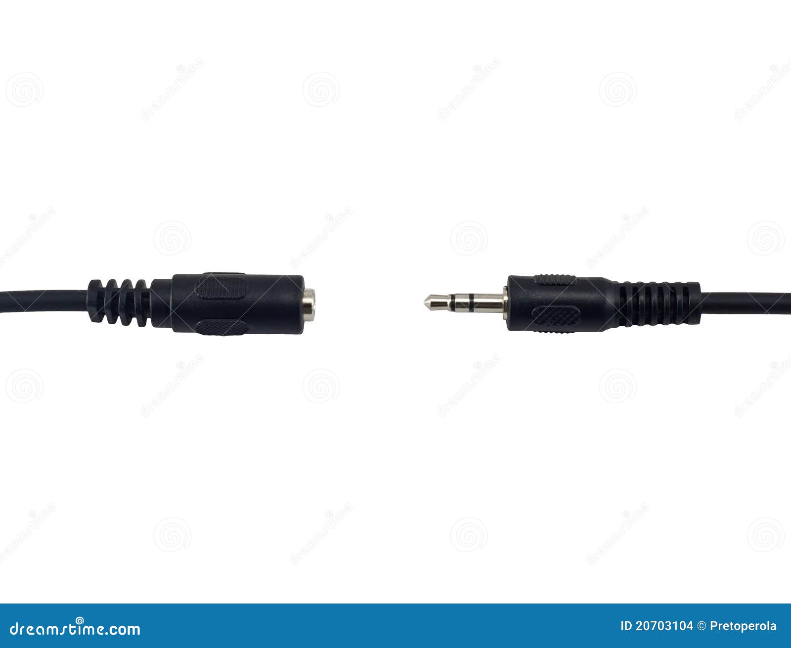 3.5 Mm 3-pin Connector with Socket Stock Photo - Image of player ...