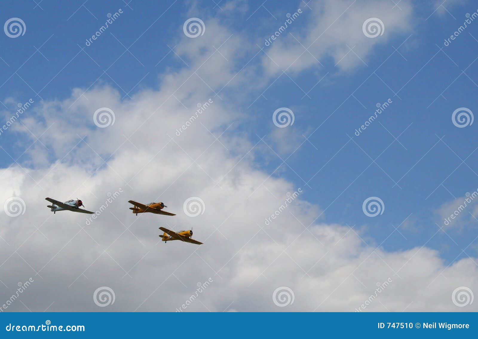 3 Aircraft in Formation stock photo. Image of battle, blue - 747510
