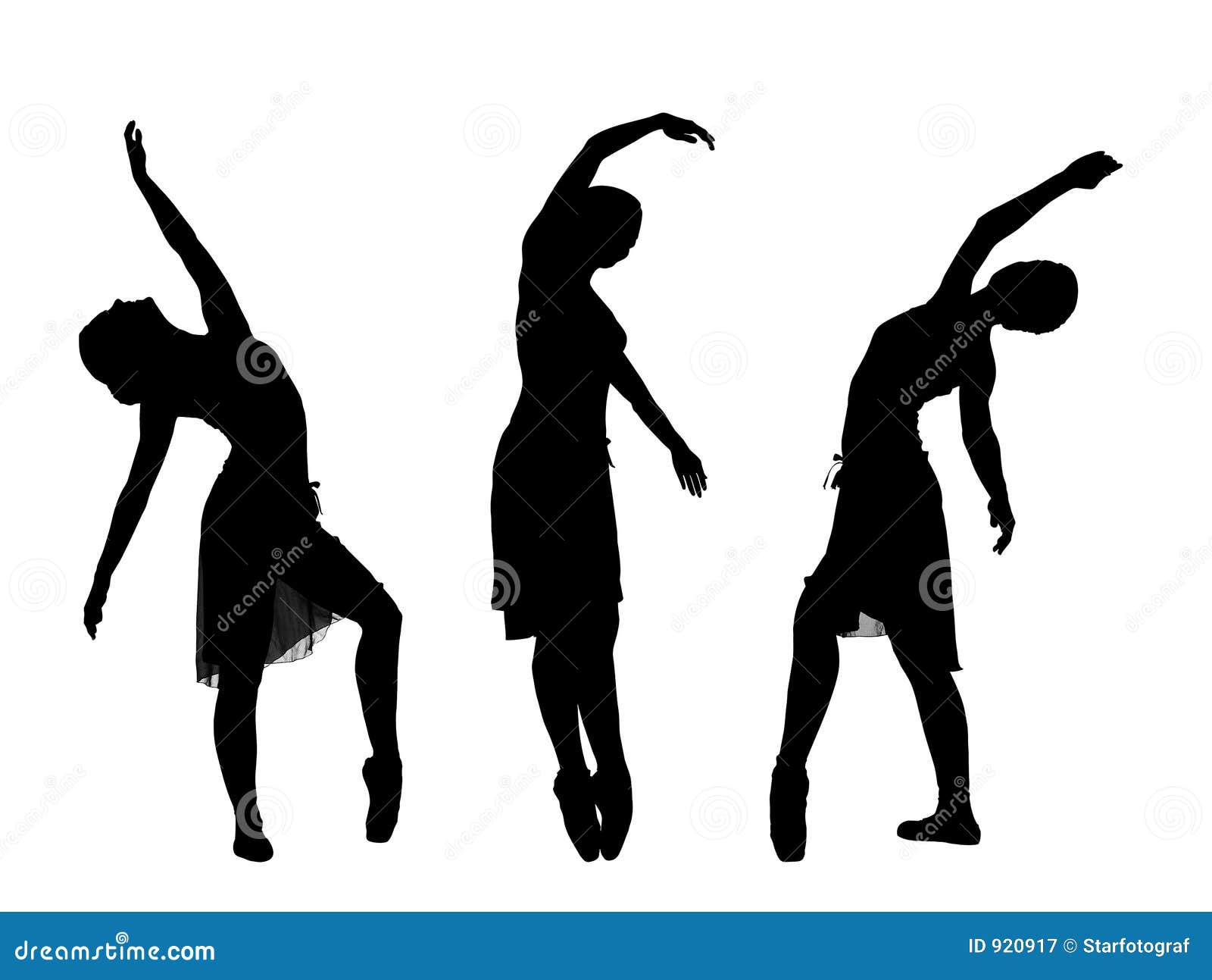 3 ballerinas stock illustration. Illustration of karriere - 920917