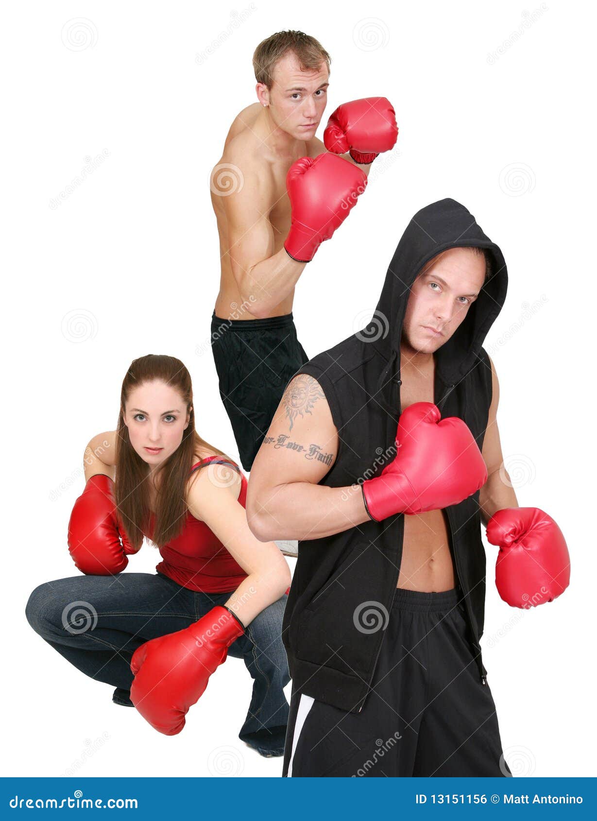 3 boxing people stock photo. Image of action, boxers - 13151156