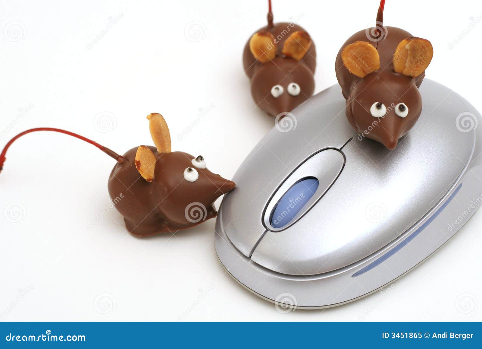 3 Chocolate Mice & Mouse Stock Image - Image of risk, diet: 3451865