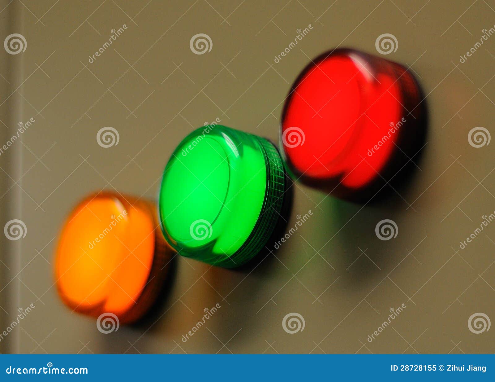 3 color lights stock image. Image of factory, display - 28728155