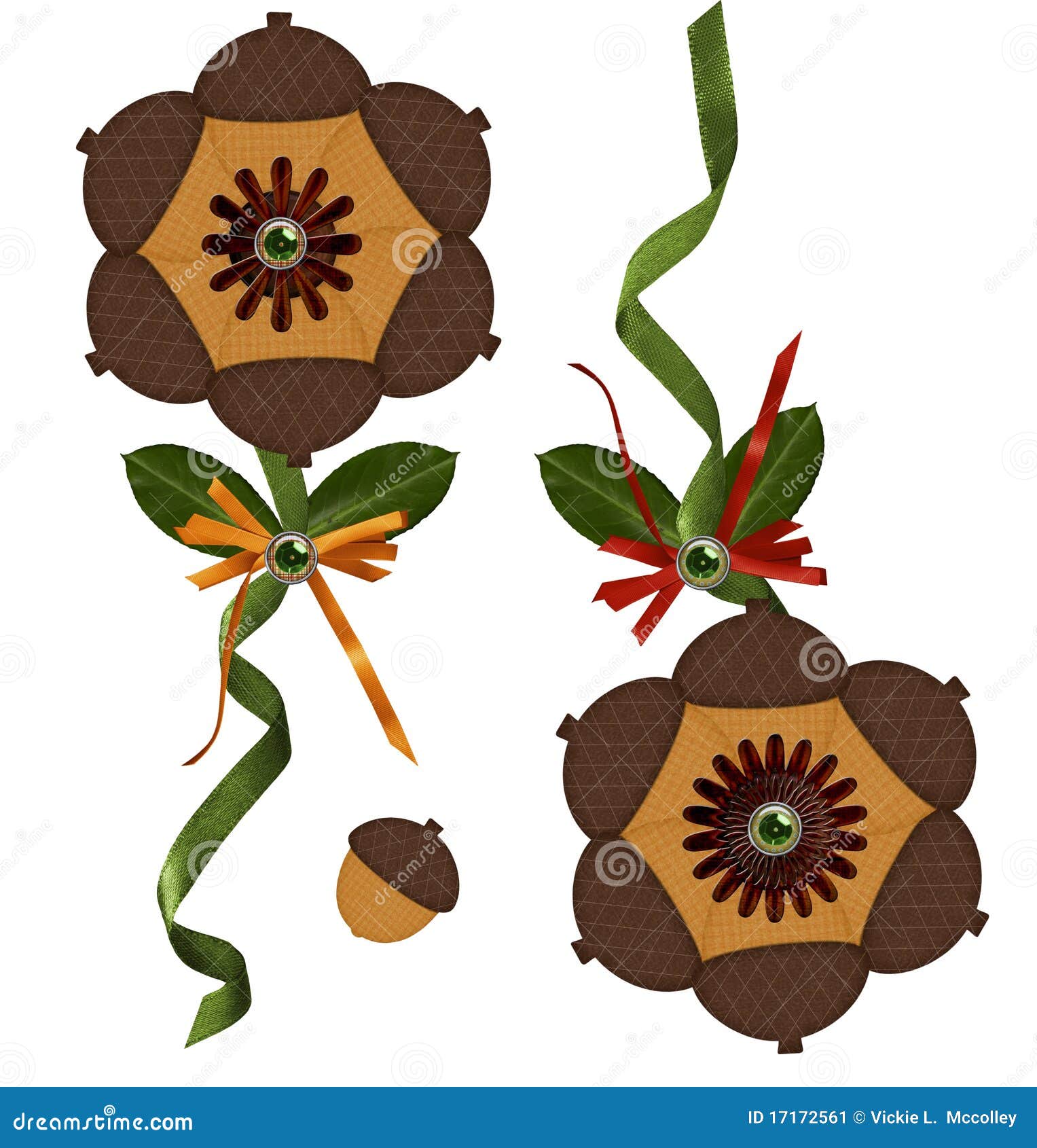 3-D Acorn Flower Lolly stock illustration. Illustration of color - 17172561