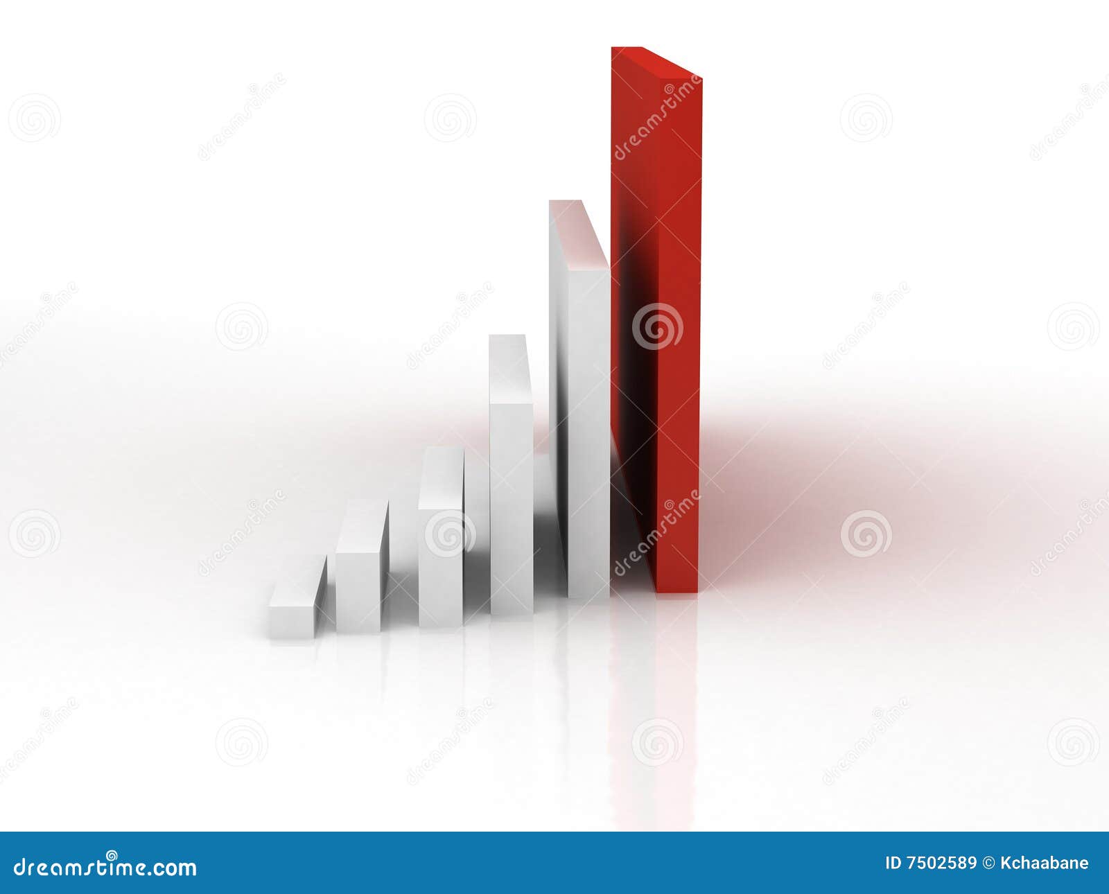 3-D bar graph stock illustration. Illustration of dimensions - 7502589