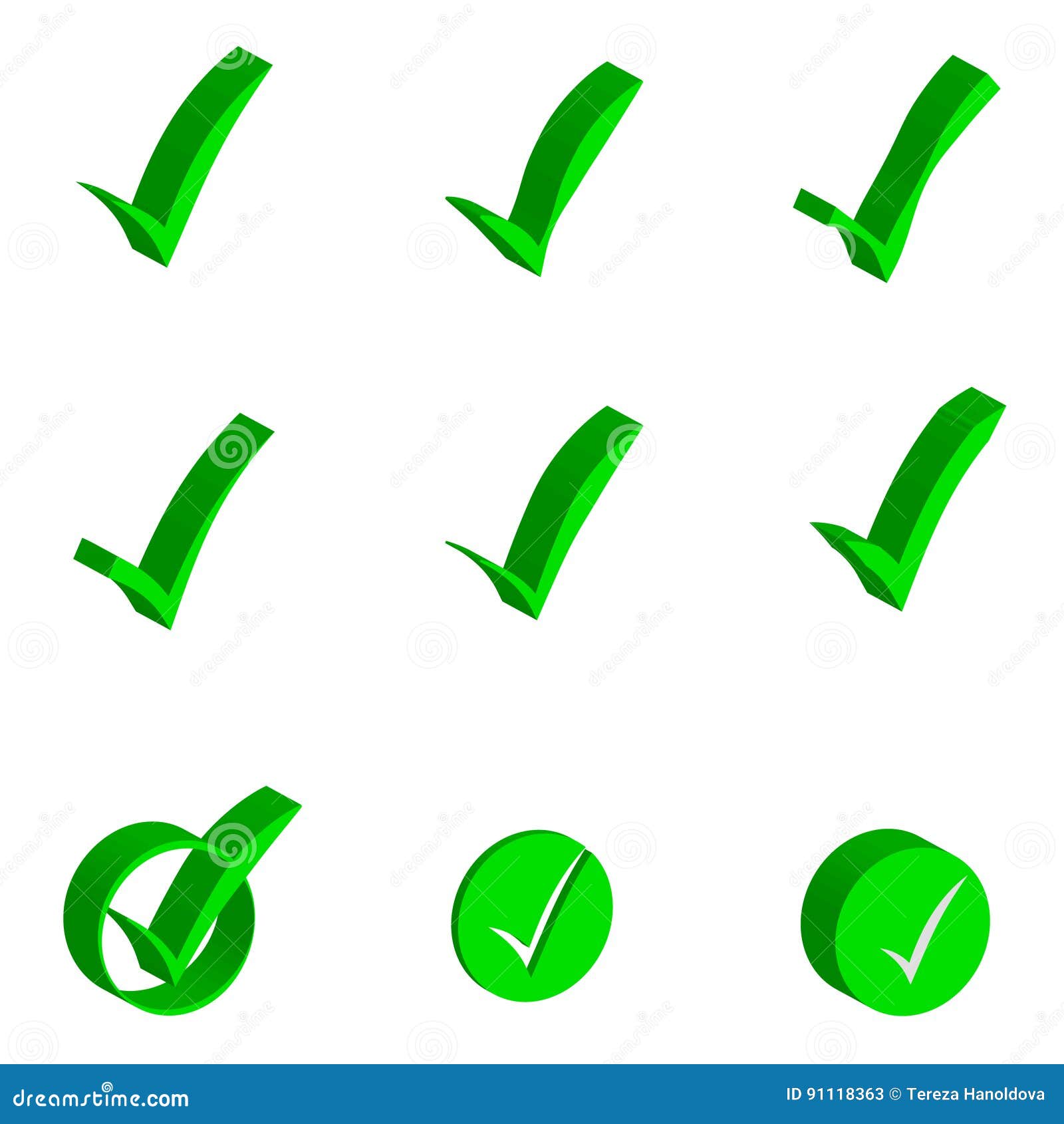D Tick Icons Stock Illustrations – 9 D Tick Icons Stock Illustrations ...