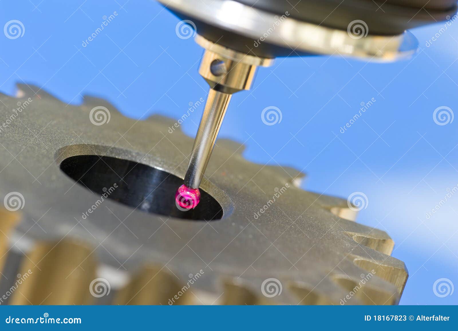 3-D-coordinate-measuring stock image. Image of meter - 18167823