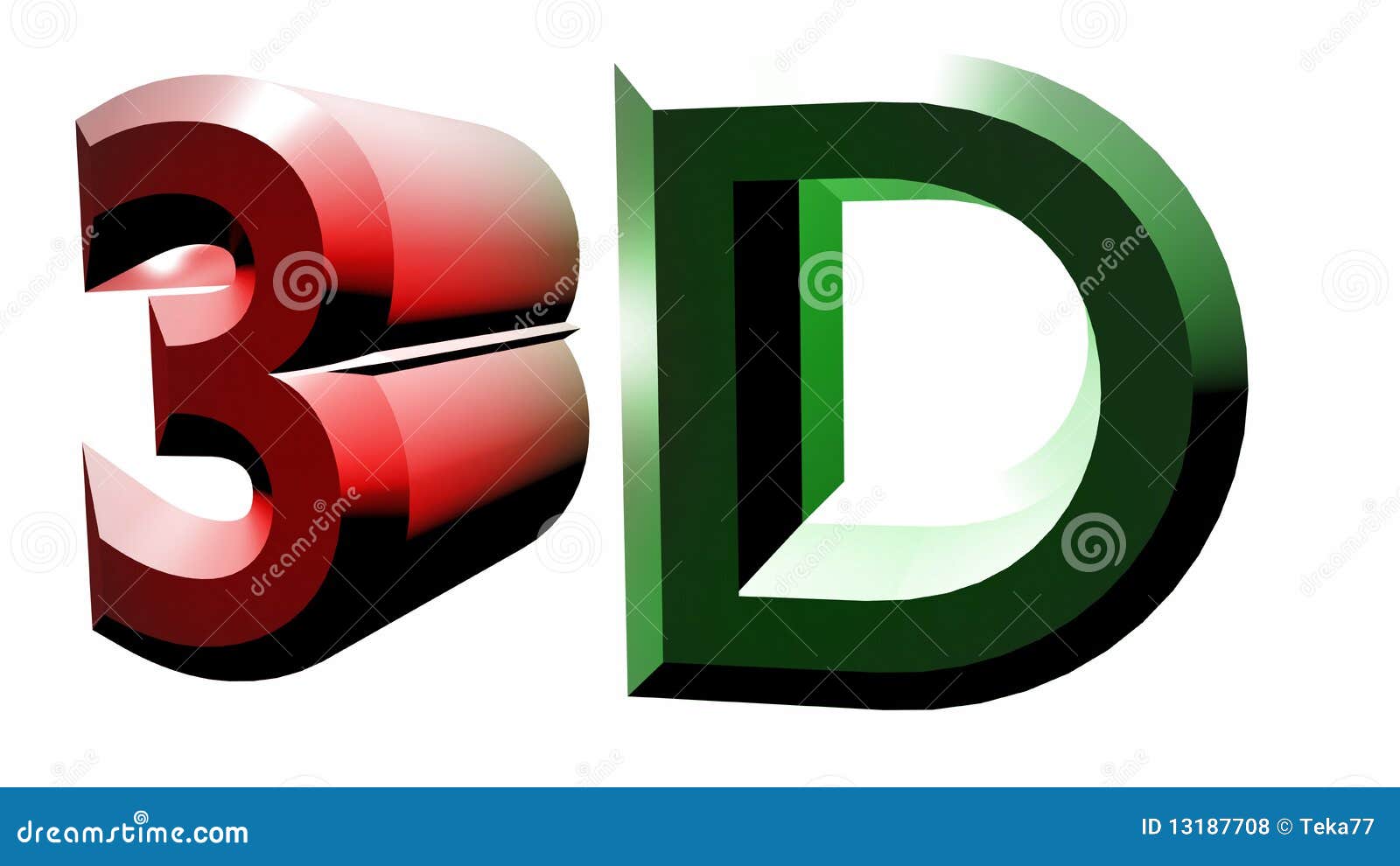 3 D Font stock illustration. Illustration of graphic - 13187708