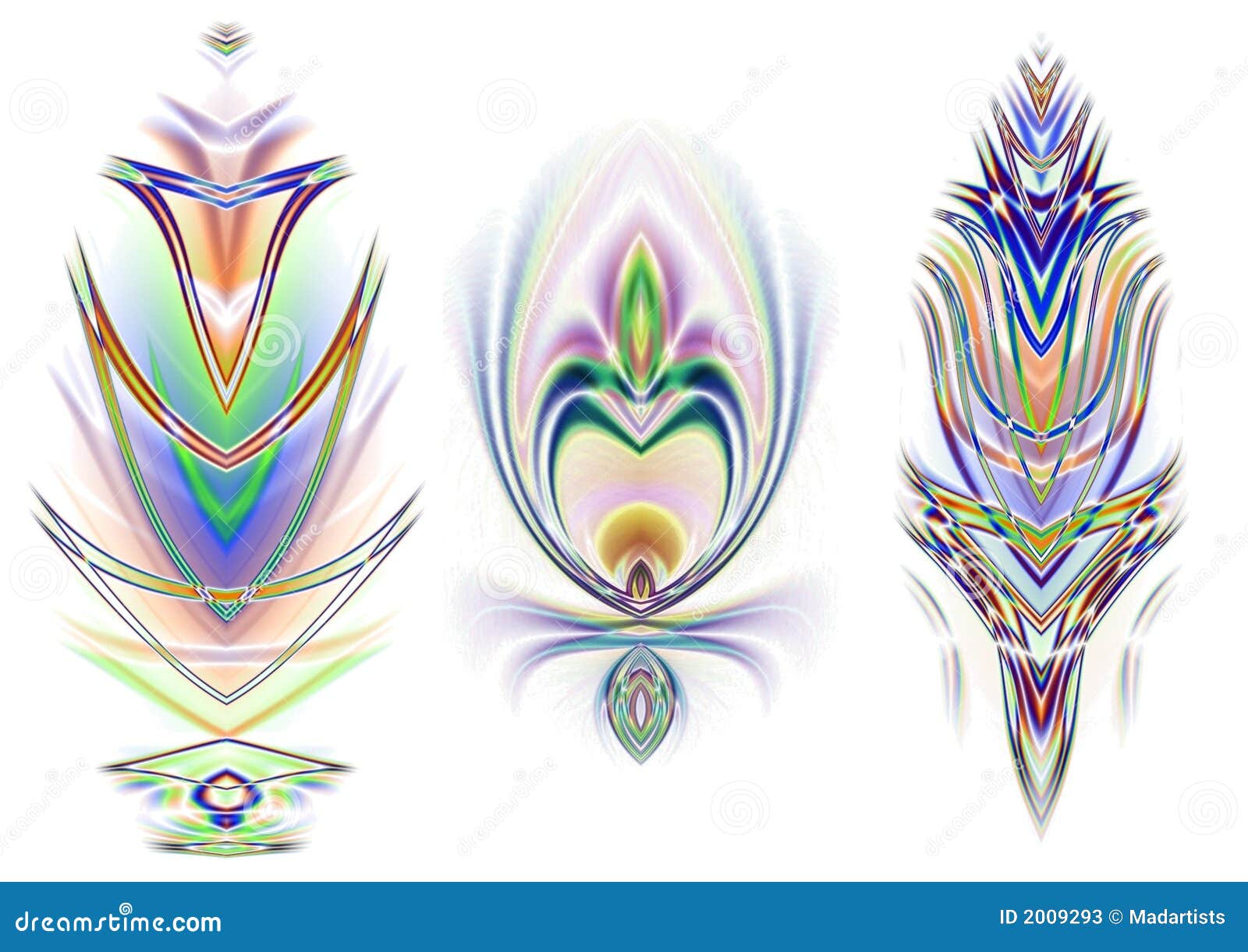 3 Decorative Design Elements Stock Illustration - Illustration of ...