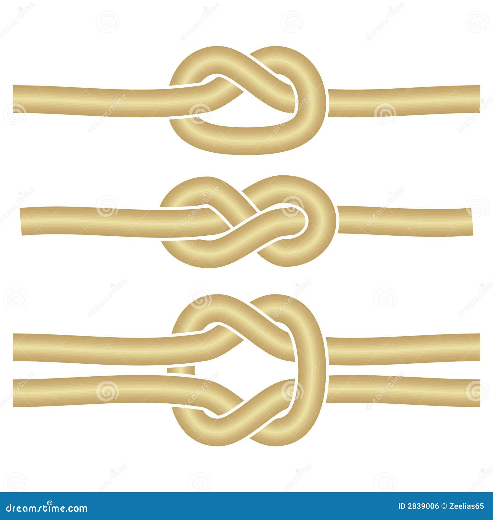 3 Different Knots Picture. Image: 2839006
