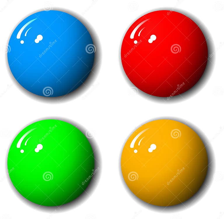 3-Dimensional High Quality Sphere Set Stock Vector - Illustration of ...
