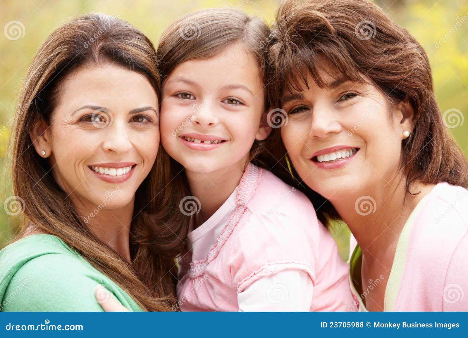 3 Generations Hispanic Women Stock Photo - Image of hugging, generation ...